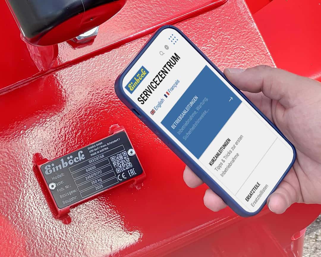 Einböck: QR-Code für Maschinendokumente | profi