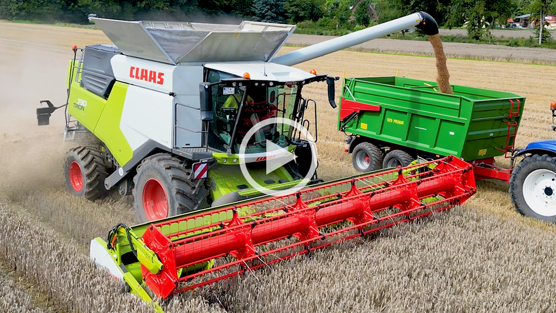 Im Praxistest: Mähdrescher Claas Trion 730 | profi